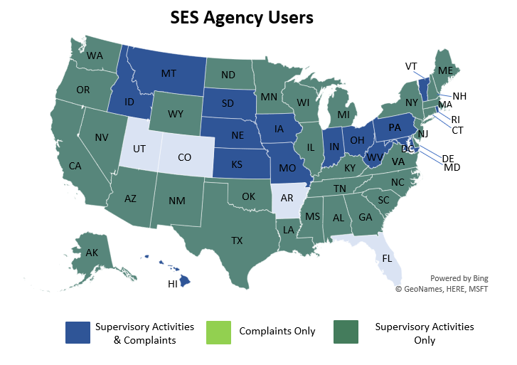 SES Pilot Participation Map | CSBS